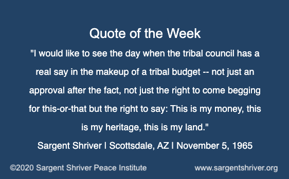 Sargent Shriver Peace Institute - Honoring Indigenous Peoples' Day Sargent Shriver Peace Institute - Honoring Indigenous Peoples' Day